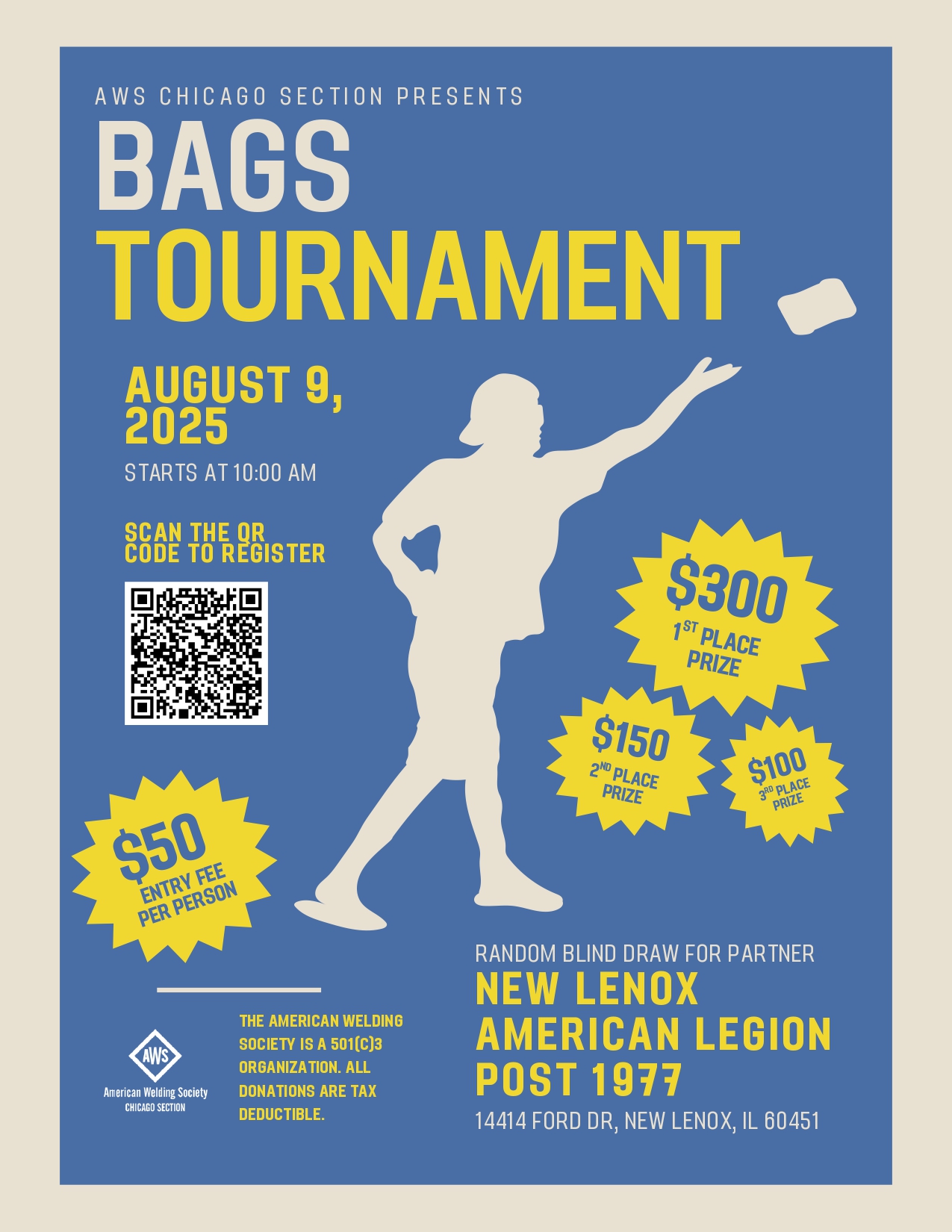 ?Join Us 8/9 for 2025 Bags Tournament? - AWS Chicago Section