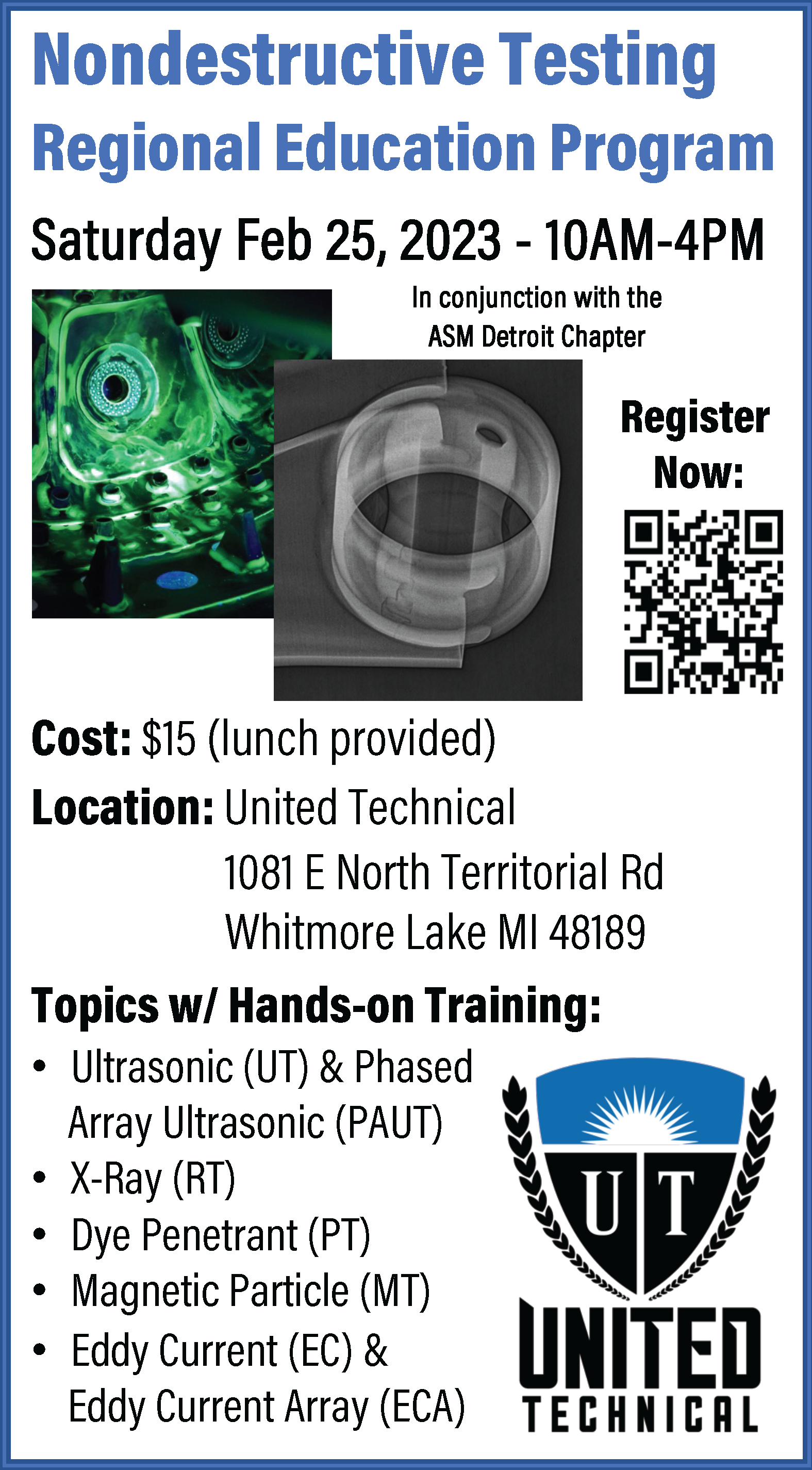 NDT Regional Education Program - AWS Detroit Section