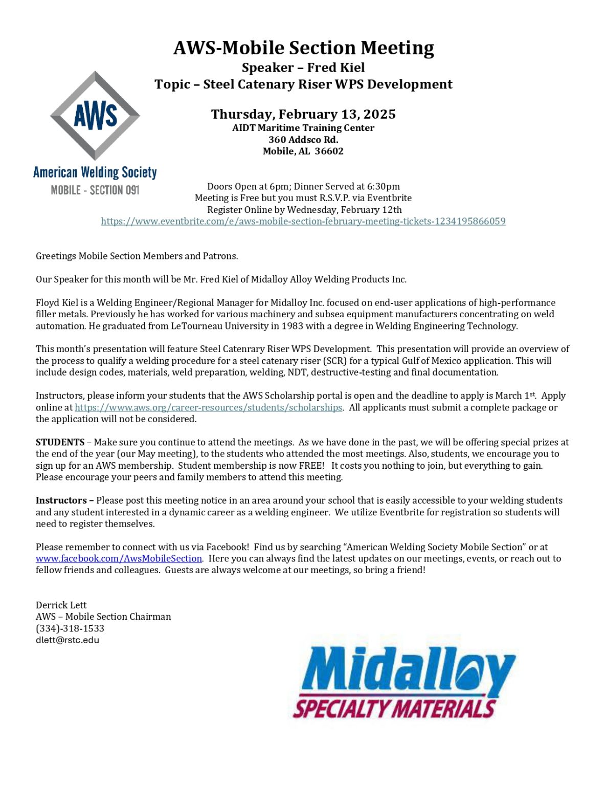 ??Join Us 2/13 for February Section Meeting?? - AWS Mobile Section
